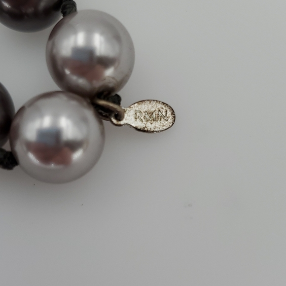 Rmn | Jewelry | Rmn Light Dark Faux Pearl Bead Necklace | Poshmark
